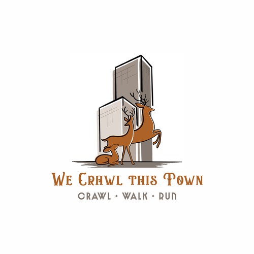 Designs | We Crawl this Town | Logo design contest
