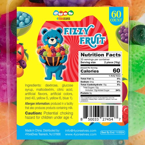 Designs | Fun, Vibrant Candy Label Design | Product packaging contest