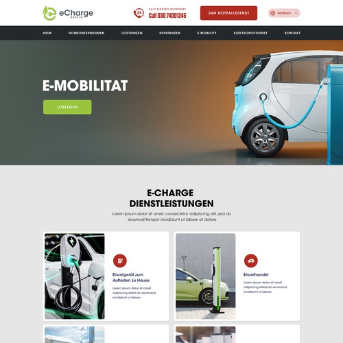 Designs | Gestalte eine neue Webseite für ein Elektro Unternehmen | Web ...