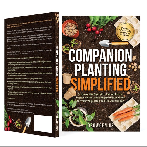 Designs | Companion planting book cover that grabs attention and ...