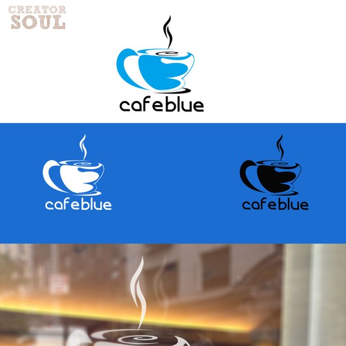 Blue Coffee Cup Logo