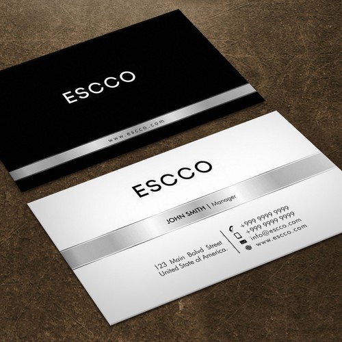 Sharp, smart, successful business cards for the industrial sector ...