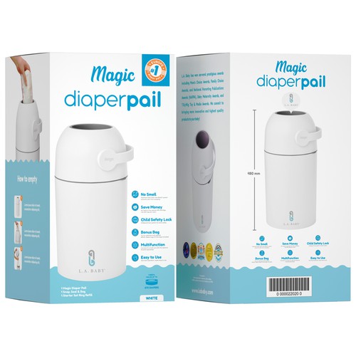 Designs | Create an Attractive & Functional Diaper Pail Packaging ...
