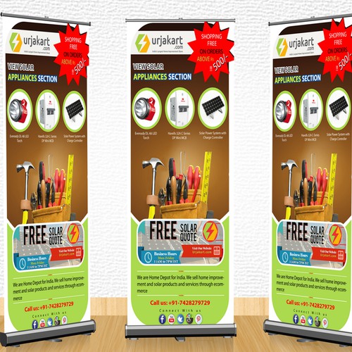 Standy Design for Urjakart.com - India's Home Depot | Poster contest