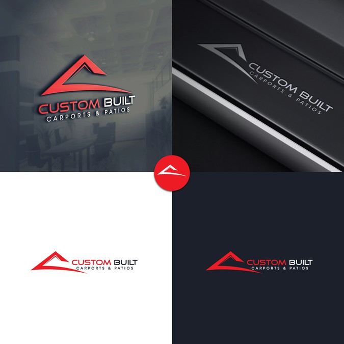 distinguished, stong, easy to remember patio/carport company logo ...