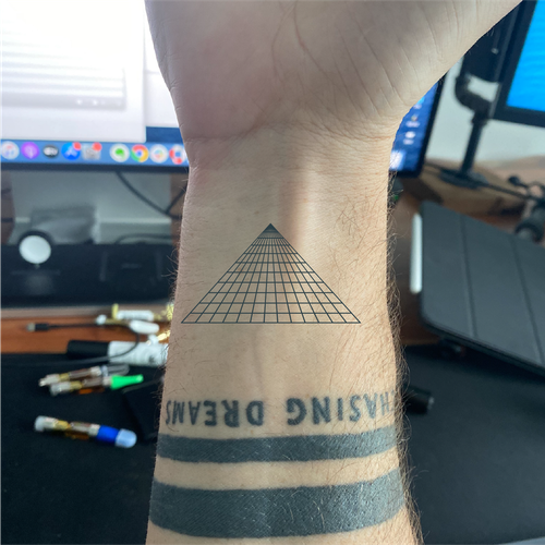Simple Pyramid Tattoo