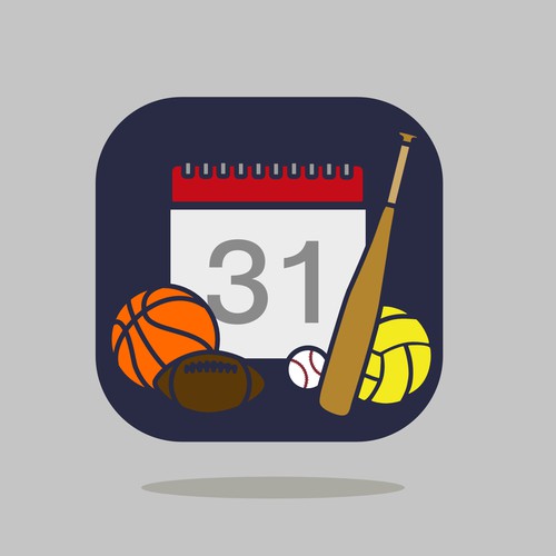 Generic sports team (ranking and calendar) logo | Icon or button contest