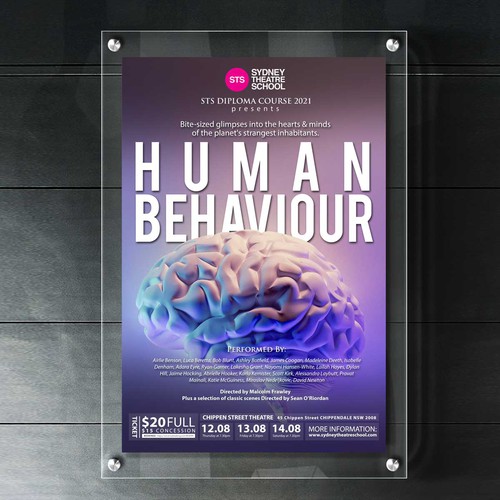 Designs | Design a Poster for Our Show "Human Behaviour" | Poster contest