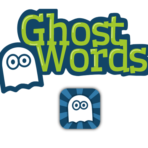 Logo for iPhone game app called Ghost Words | Logo design contest