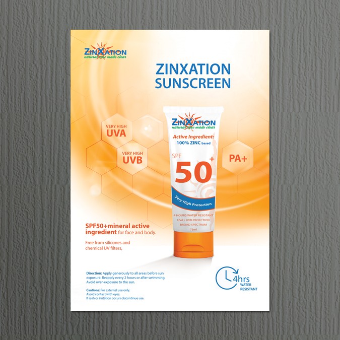 Sunscreen Point of Sale Designs | Poster contest