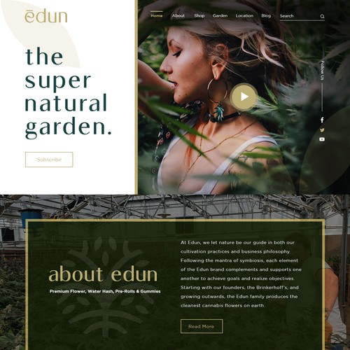 Designs | We need a powerful web design for our Sustainable Cannabis ...