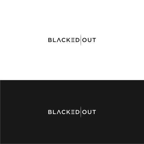 "BLACKED OUT" needs a cool, simplistic and clear logo | Logo design contest