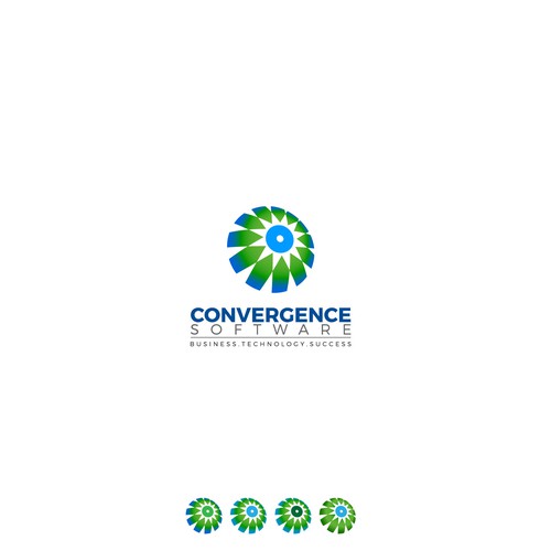 Create a modern logo illustration for Convergence Software | Logo ...