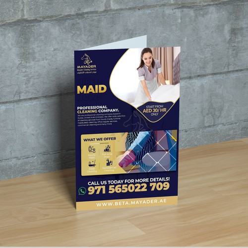Designs | Flyer for Mayader Cleaning Services | Postcard, flyer or ...