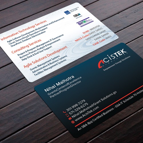 Management Consultant Business Card