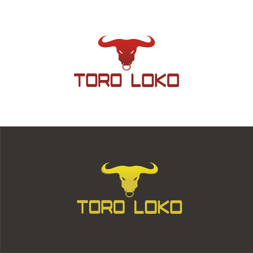 Surpass red bull logo with a creative and funny TORO LOKO energy drink ...