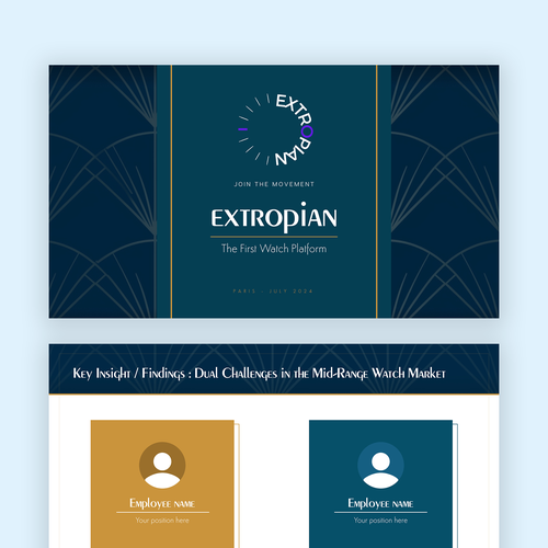 Designs | Pitch Deck Extropian Watches | PowerPoint template contest