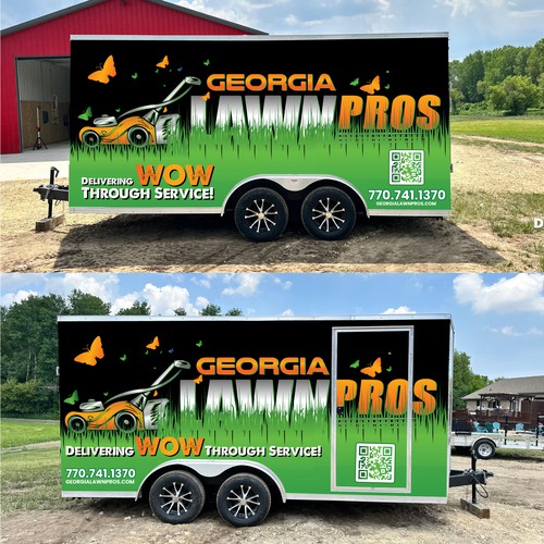 Designs | Need eye catching wrap designed for a lawn care company ...