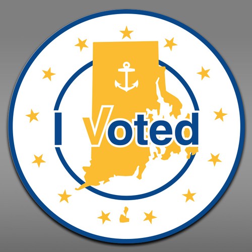 "I Voted" (in Rhode Island) sticker | Sticker contest