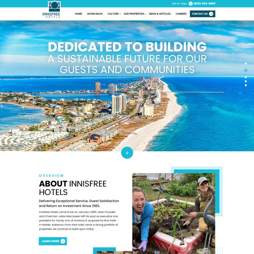 Designs | Design tech forward hotel management website for eco ...