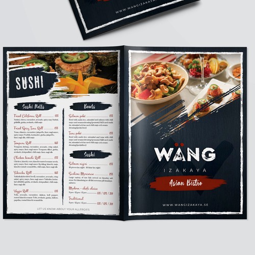 Asian Menu Design Ideas