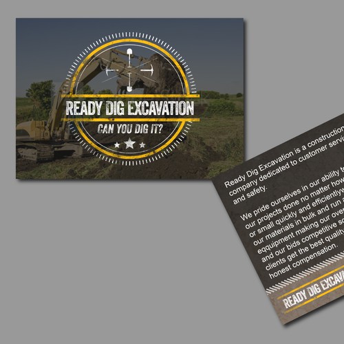 Exciting and rugged landscape postcard for Ready Dig Excavation ...