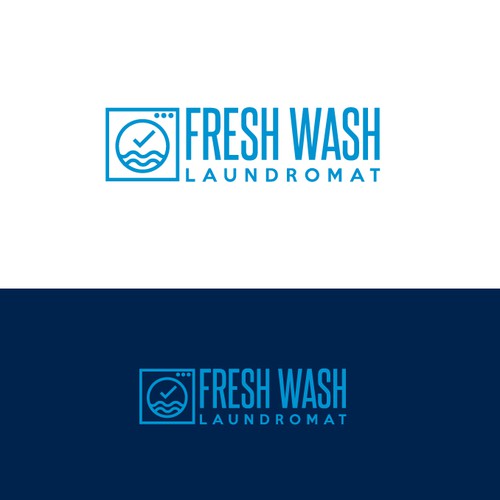 create modern innovative laundromat logo for Fresh Wash Laundromat ...