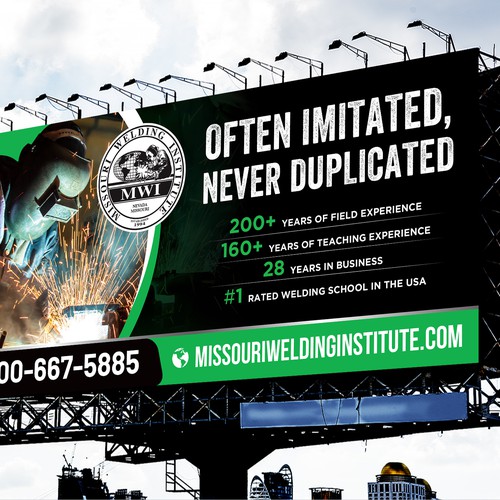 Designs | Billboard for top welding school in the USA! | Signage contest