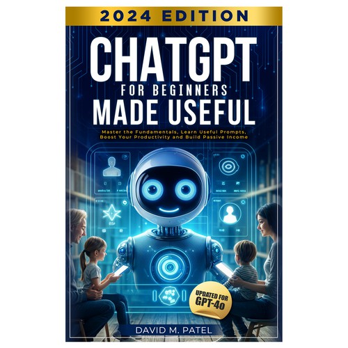 Designs | Attractive Book Cover Design for "ChatGPT for Beginners ...