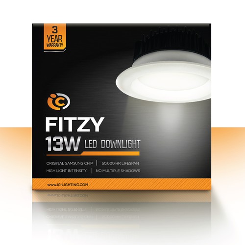 Eye Catching LED Downlight Box | Product packaging contest