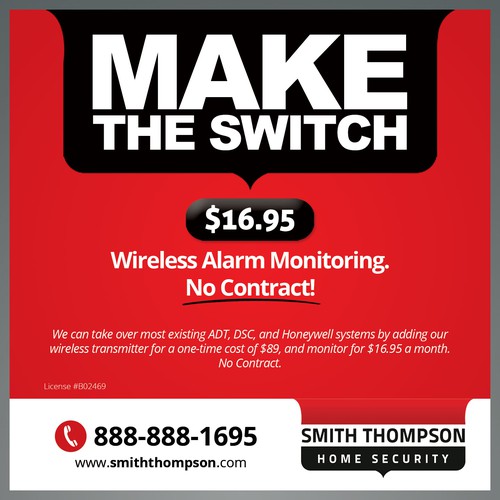 HOME SECURITY print ads | Postcard, flyer or print contest