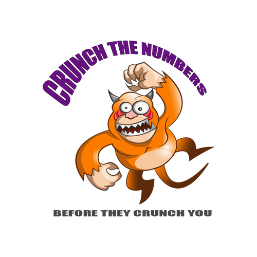Create a cool number crunching monster for Crunch the Numbers | Logo ...