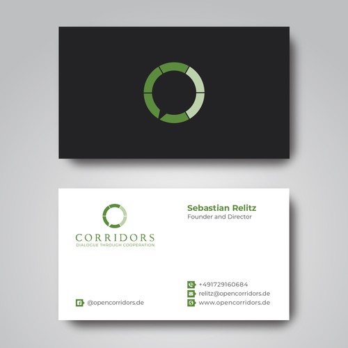 Modern business card for NGO; Logos available | Business card contest