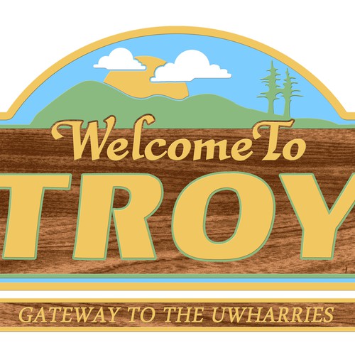 Convert a picture of a town sign into a logo | Logo design contest