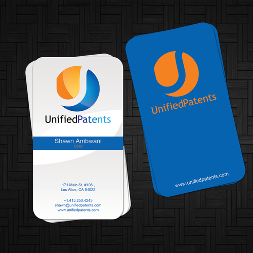 Designs | business card for Unified Patents | Business card contest
