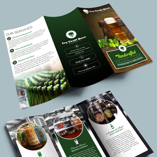 Create a product list brochure for a beer distribution company ...