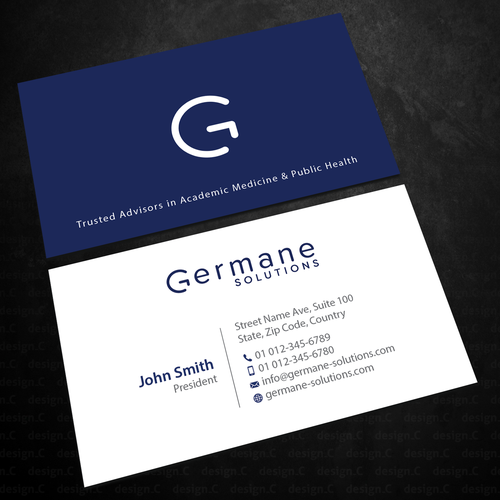 Germane Solutions Business Cards - New Logo | Business card contest