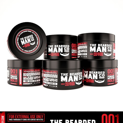 Pomade Packaging Design | Product label contest