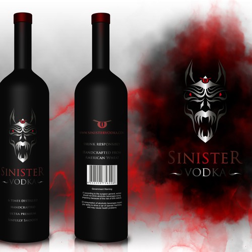 Sinister Vodka needs a new product label | Product label contest