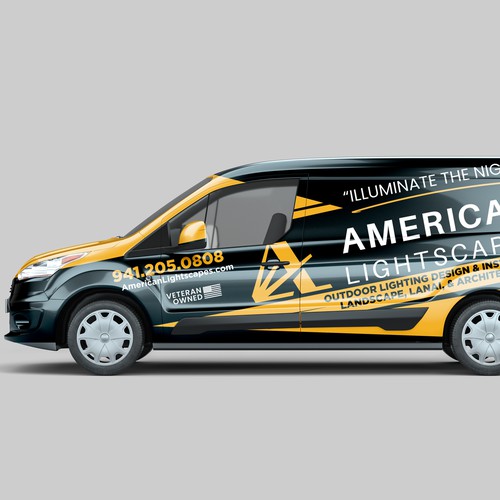 Designs | Sharp Van Wrap for Outdoor Lighting Service | Car, truck or ...