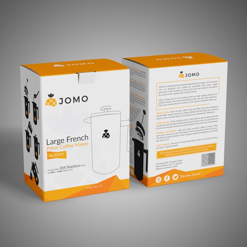High End French Press Package Design | Product packaging contest