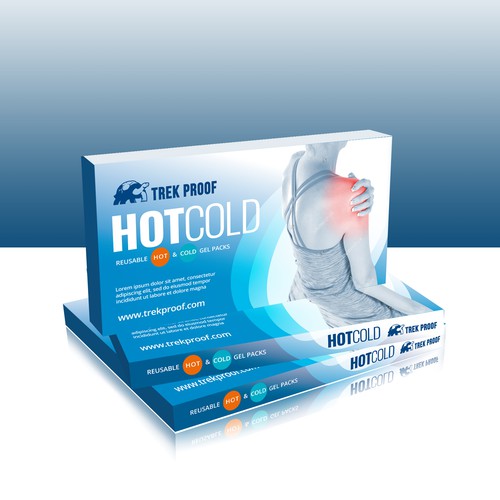 TrekProof Ice Pack box label | Product packaging contest