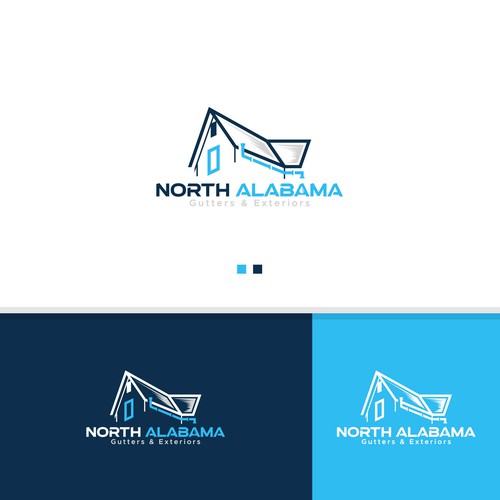 Designs | Modern logo design for a home service rain gutter company ...