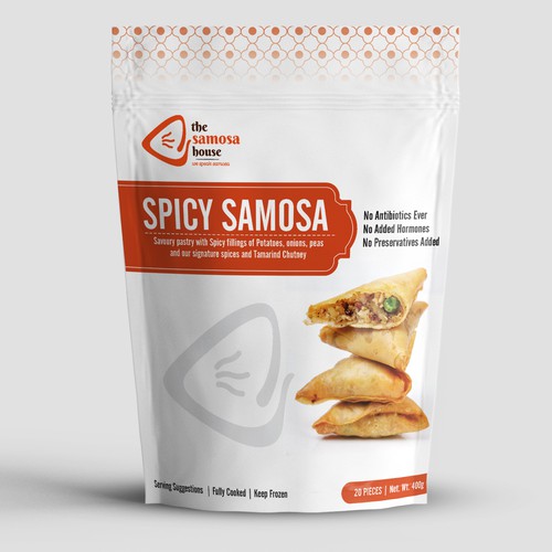 Designs | Packaging Designs for Frozen Samosa Packs | Product packaging ...