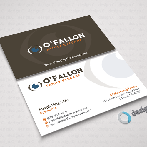 Create a bold business card for an eye doctor. | Business card contest