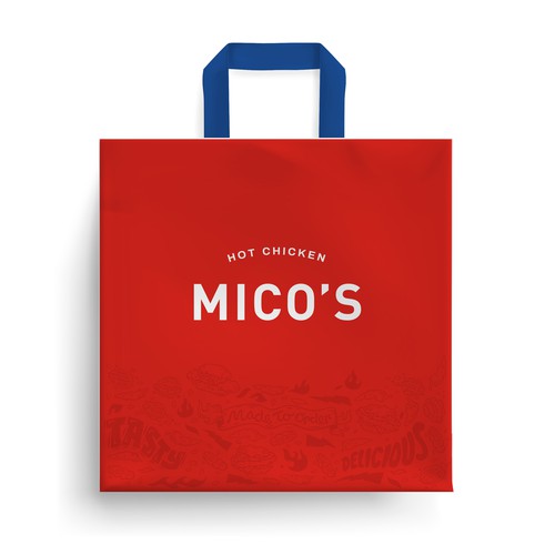 Designs | Luxurious Mico's Hot Chicken Takeout Bag | Product packaging ...