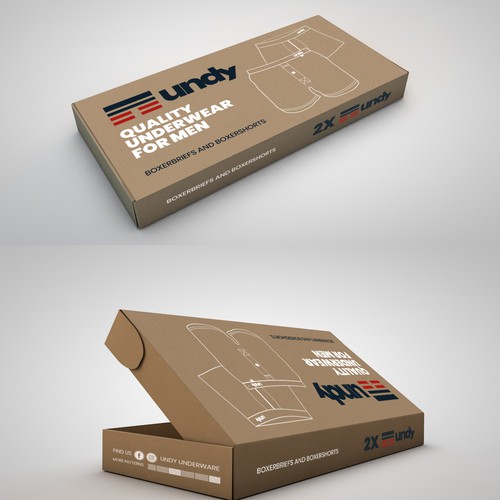 Create an awesome box design for a new underwear brand | Product ...