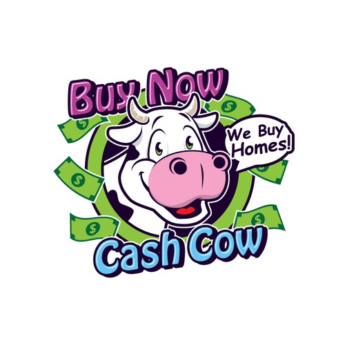 Buy Now Cash Cow logo | Logo Design Wettbewerb