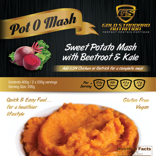 Designs | Create a label for a sweet potato mash aimed at the health ...