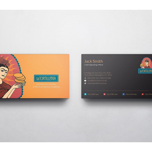 Business Card Mexican Corn Tortillas | Business card contest